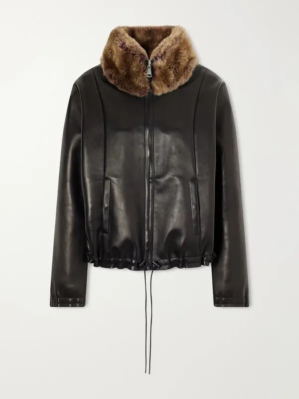 Stouls So Linda Shearling-trimmed Leather Jacket