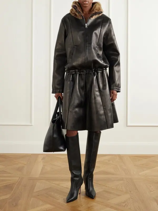 Stouls So Linda Shearling-trimmed Leather Jacket