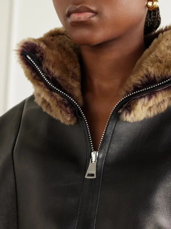 Stouls So Linda Shearling-trimmed Leather Jacket
