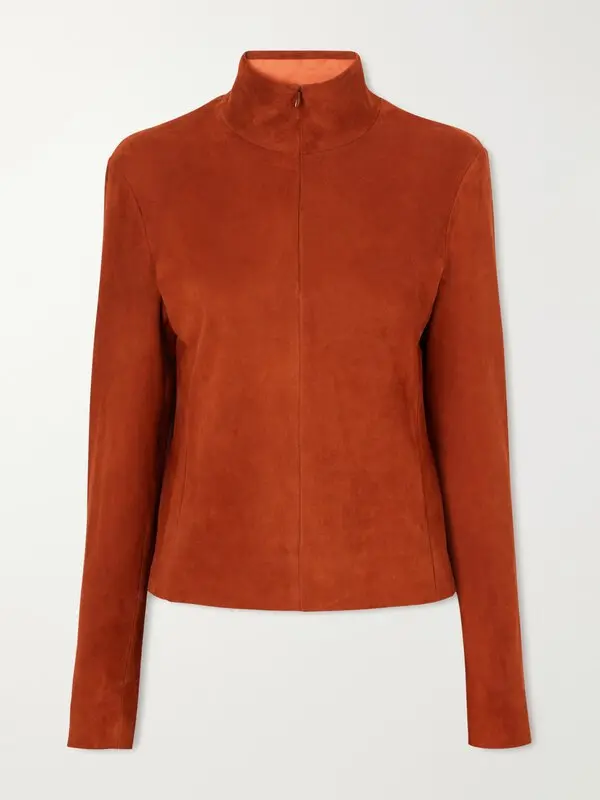 Stouls Selene Suede Turtleneck Shirt