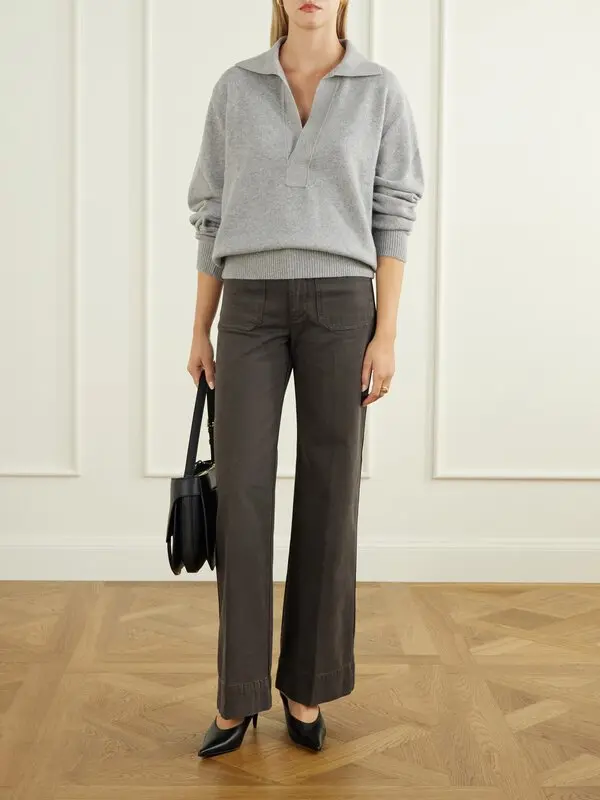 Victoria Beckham Genevieve Wool And Cashmere-blend Sweater