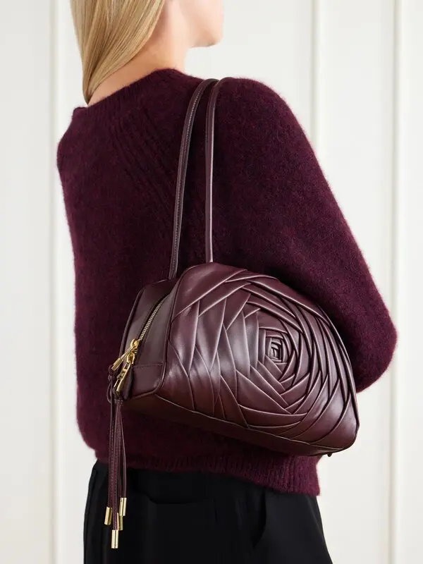 ROGER VIVIER Roseline Leather Shoulder Bag