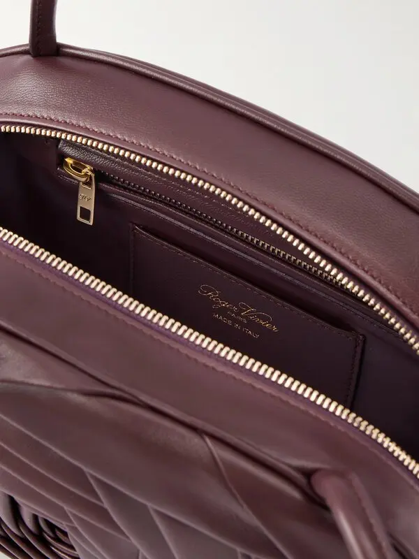 ROGER VIVIER Roseline Leather Shoulder Bag