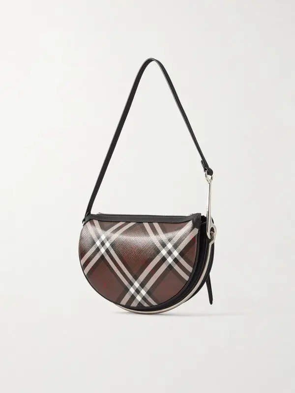 Burberry Checked Leather Shoulder Bag