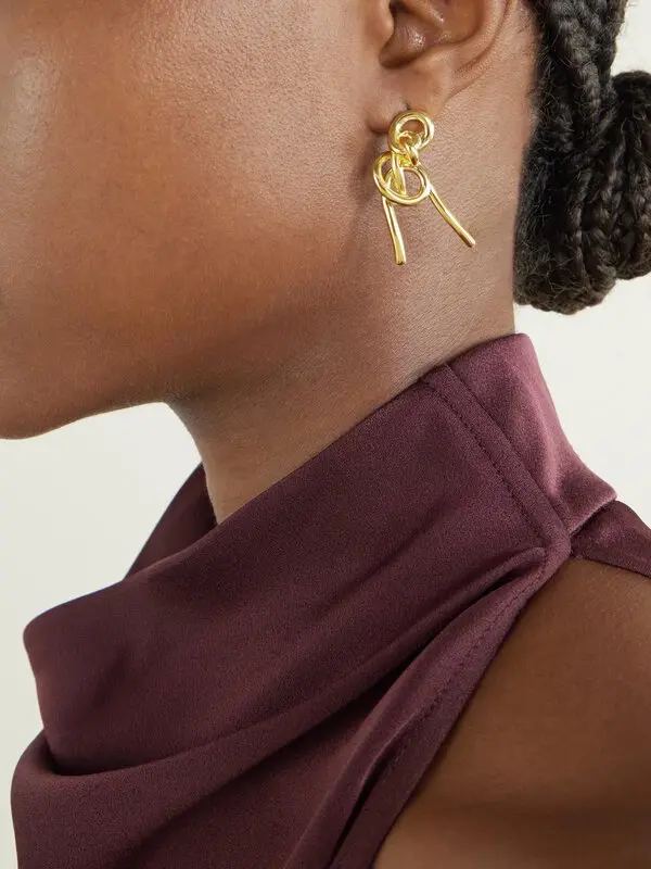 Completedworks Notsobig Thread Ii Recycled Vermeil Earrings