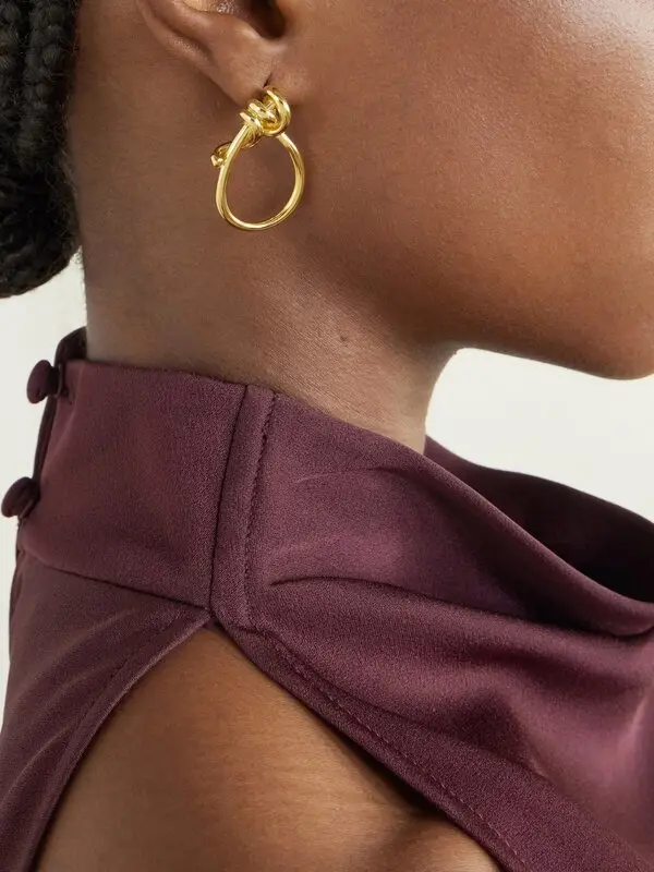 Completedworks Notsobig Thread Ii Recycled Vermeil Earrings