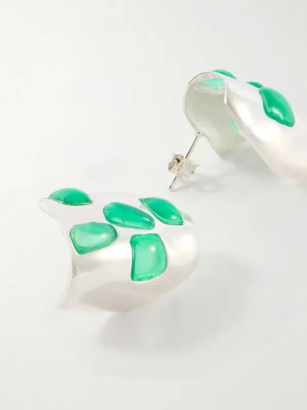 Completedworks Cobblestones -plated Resin Earrings