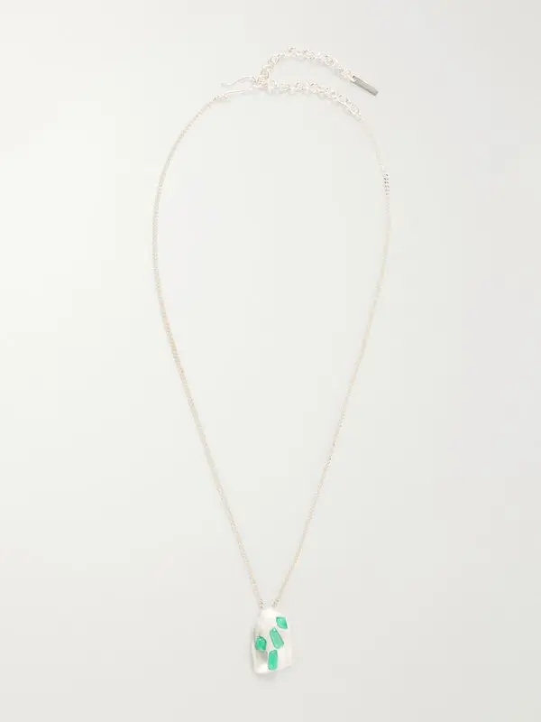 Completedworks Cobblestones -plated Resin Pendant Necklace
