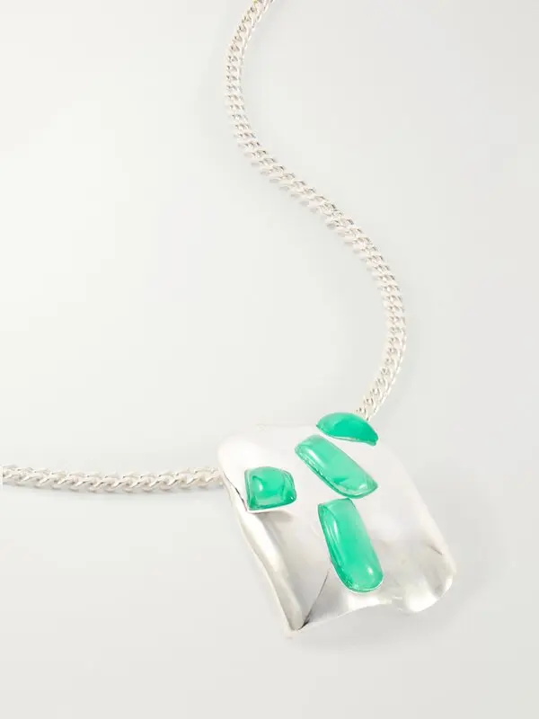 Completedworks Cobblestones -plated Resin Pendant Necklace