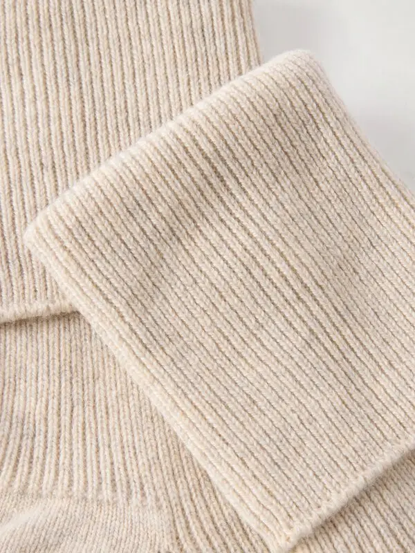 Johnstons Of Elgin Ribbed Cashmere-blend Socks