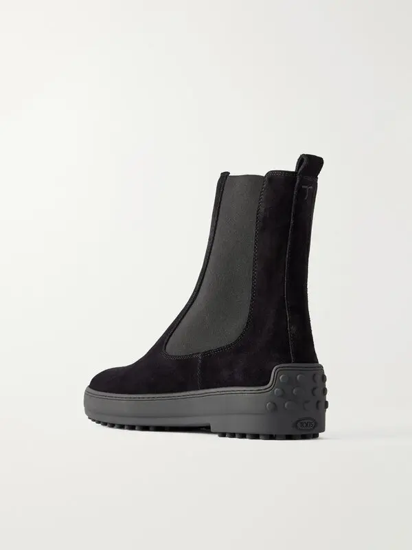 TOD'S Gommino Suede Ankle Boots