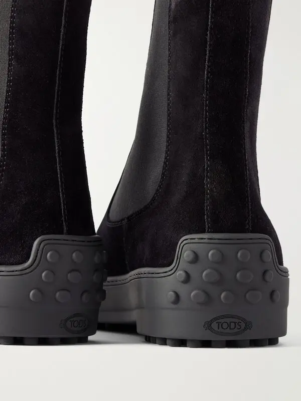 TOD'S Gommino Suede Ankle Boots