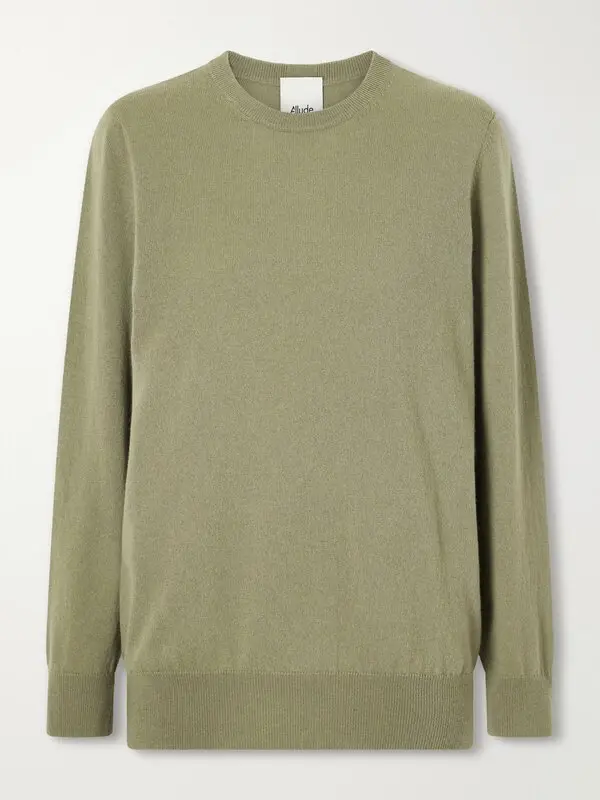 ALLUDE Wool And Cashmere-blend Sweater
