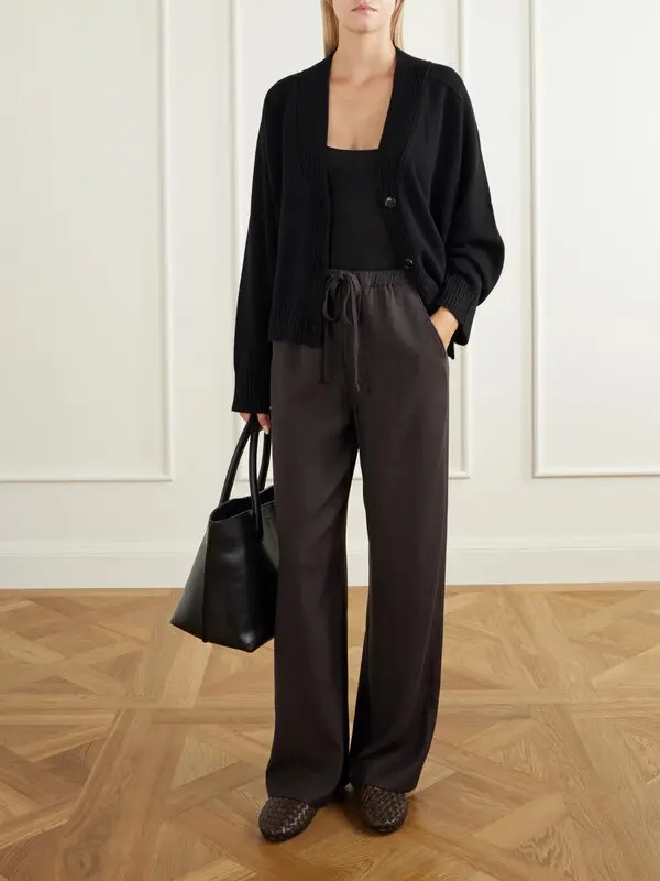 Citizens Of Humanity Aurora Twill Wide-leg Pants - Brown