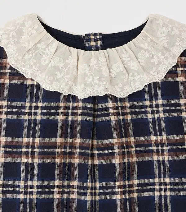 Bonpoint Cotton Check Dress