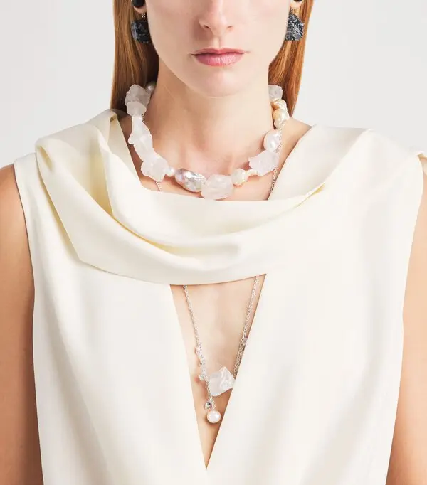 Completedworks Quarts Long Pendant Necklace