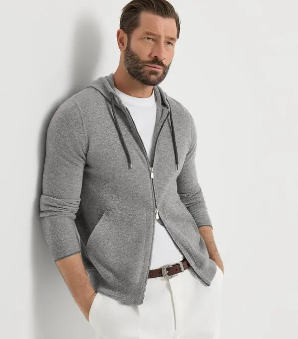Brunello Cucinelli Cashmere Hooded Cardigan