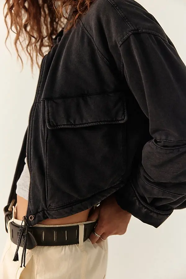 We The Free Wes Washed Jacket At - Black
