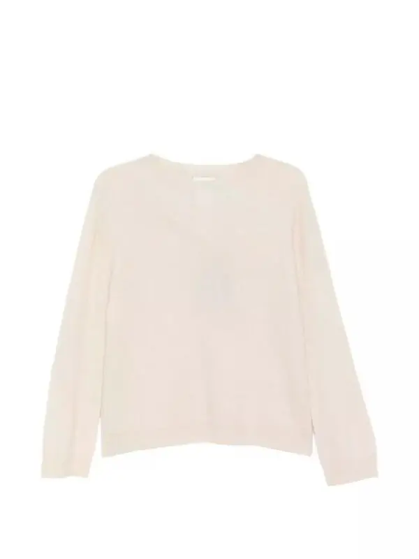 Max Mara Crew-neck Wool Sweater - Neutrals