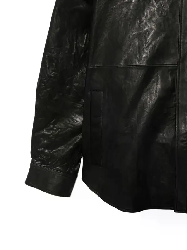 JUUN.J Crinkled Leather Jacket
