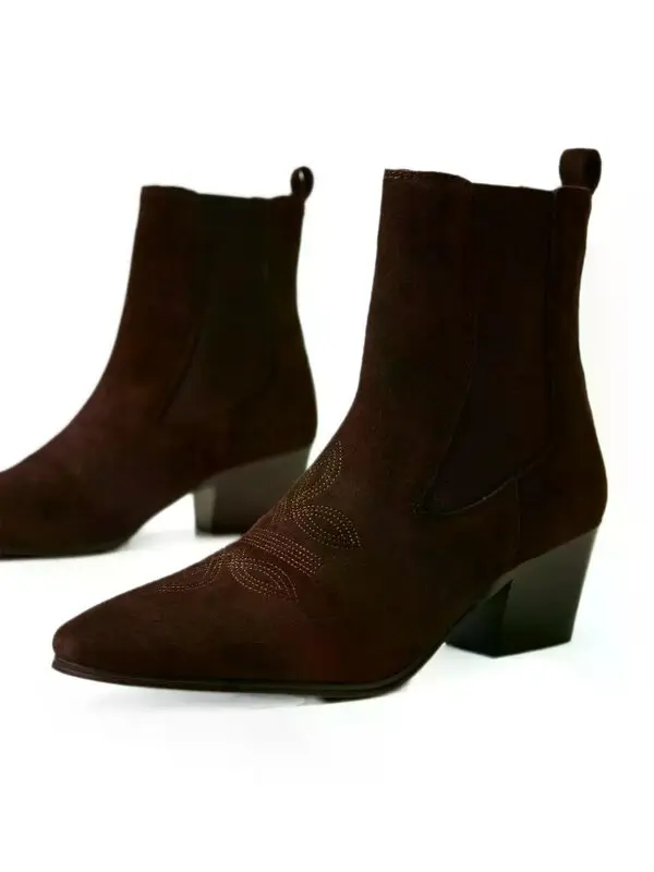 TWINSET Suede Ankle Boots