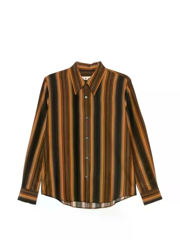 Marni Vertical-stripe Long-sleeve Shirt