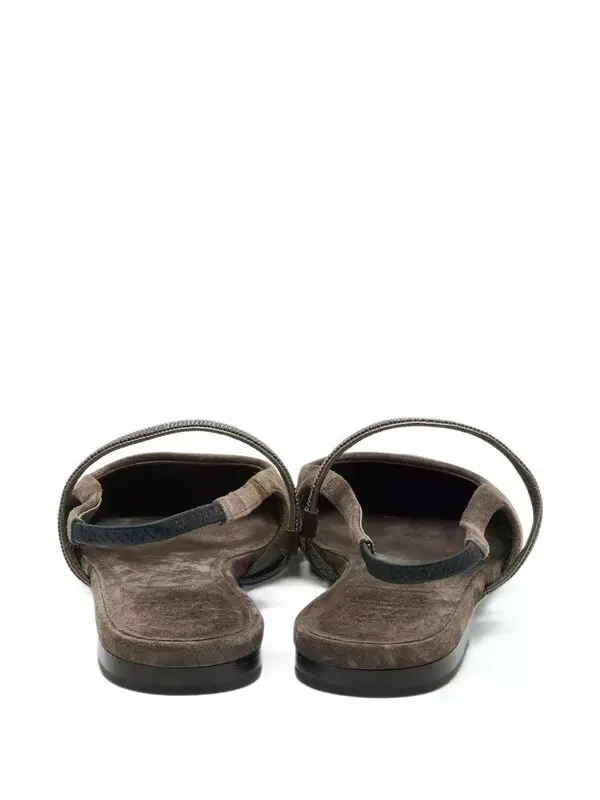 Brunello Cucinelli Monili Slingback Flats