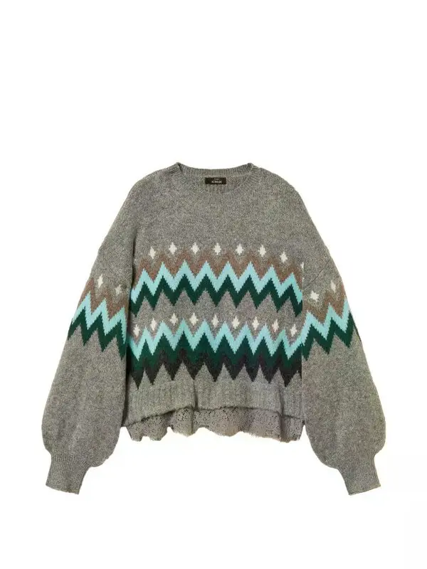 TWINSET Jacquard Jumper With Lace