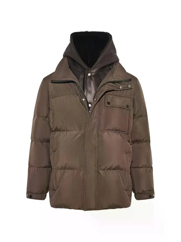 YVES SALOMON Shearling-trim Padded Coat