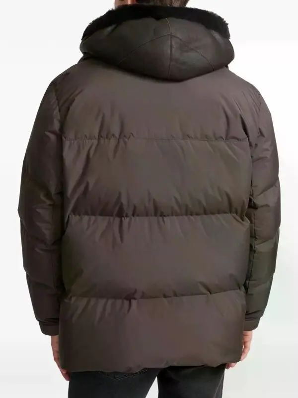 YVES SALOMON Shearling-trim Padded Coat