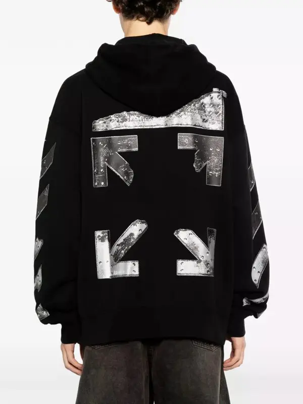 Off-White Metal-arrow Zip-up Hoodie