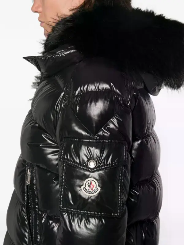 Moncler Fur-trim Quilted Jacket