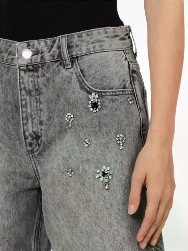 Liu Jo Crystal-embellished Denim Shorts
