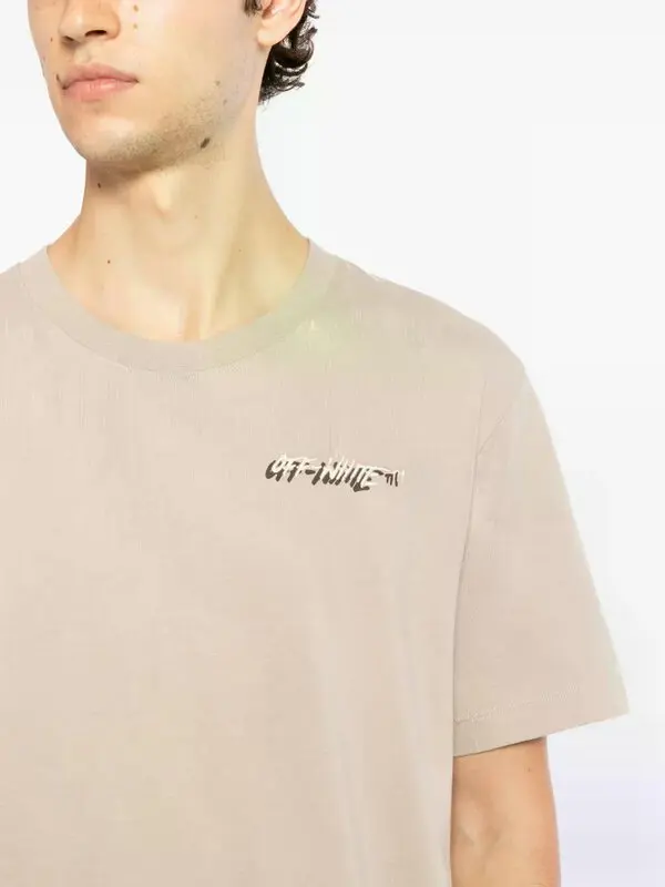 Off-White Crew-neck T-shirt - Neutrals