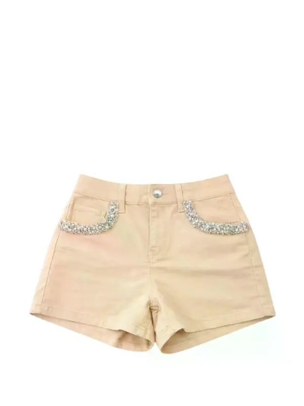 Liu Jo Shorts With Bejewelled Appliqués