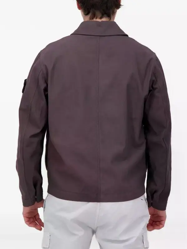Stone Island Logo-patch Button-up Jacket