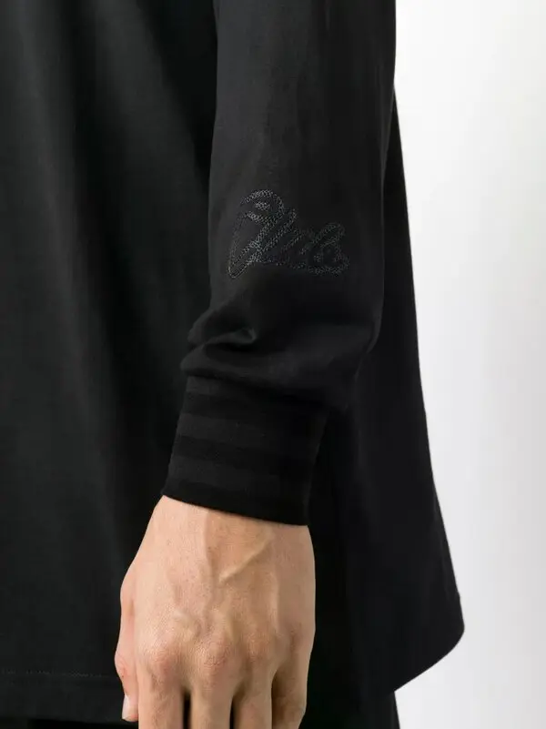 Y3 Gfx L/s Logo-embossed T-shirt