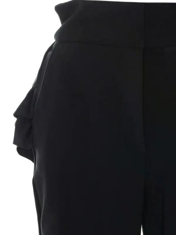 Elisabetta Franchi Ruffled Straight-leg Trousers