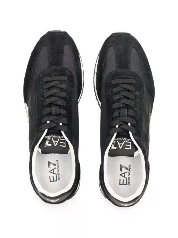 EA7 Logo-print Panelled Sneakers