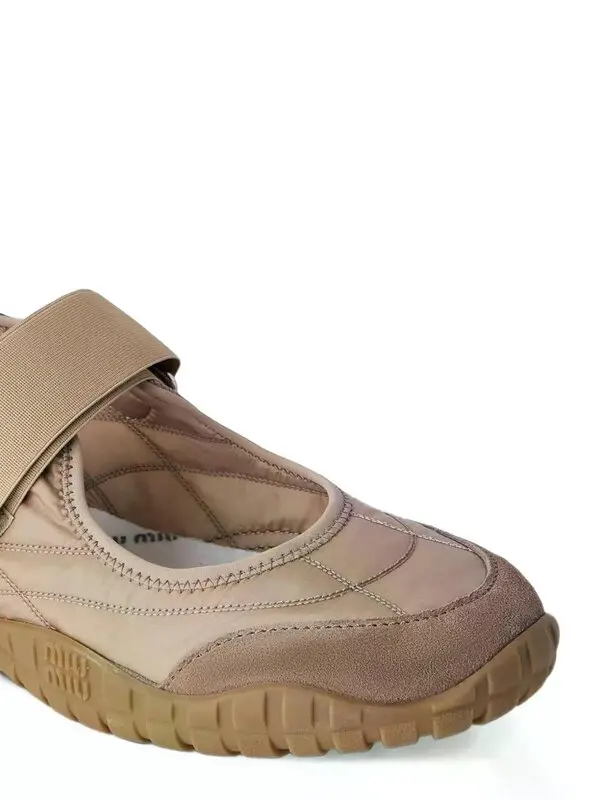 Miu Miu Touch-strap Mesh-panel Sneakers