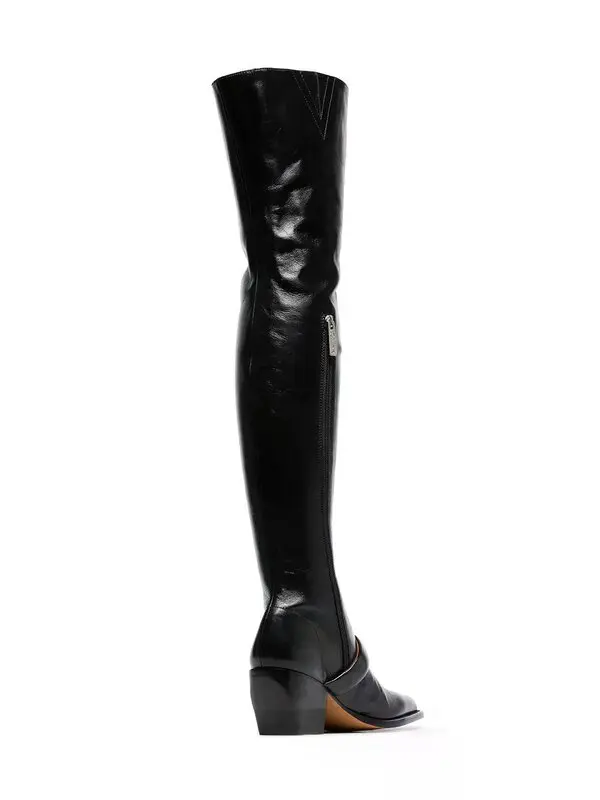 Chloé Over The Knee 80 Leather Boots