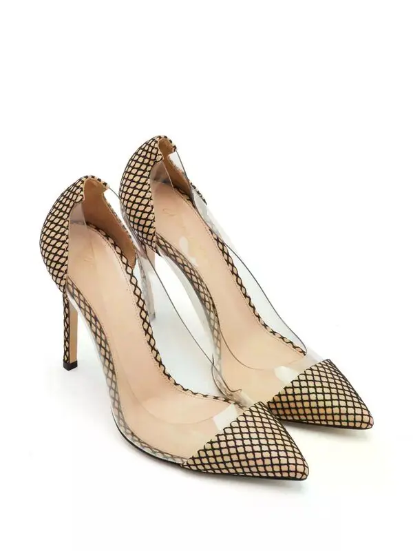 GIANVITO ROSSI Plexi Mesh Pumps