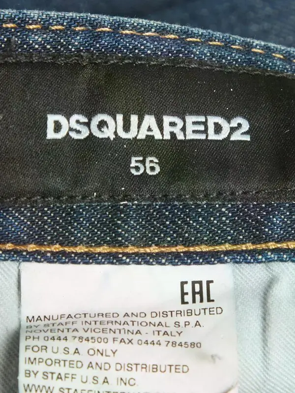 Dsquared2 Distressed Straight-fit Jeans