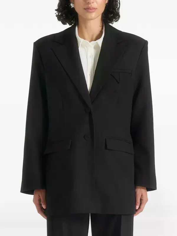 Manière De Voir Elena In Oversized Open Back Tailored Blazer