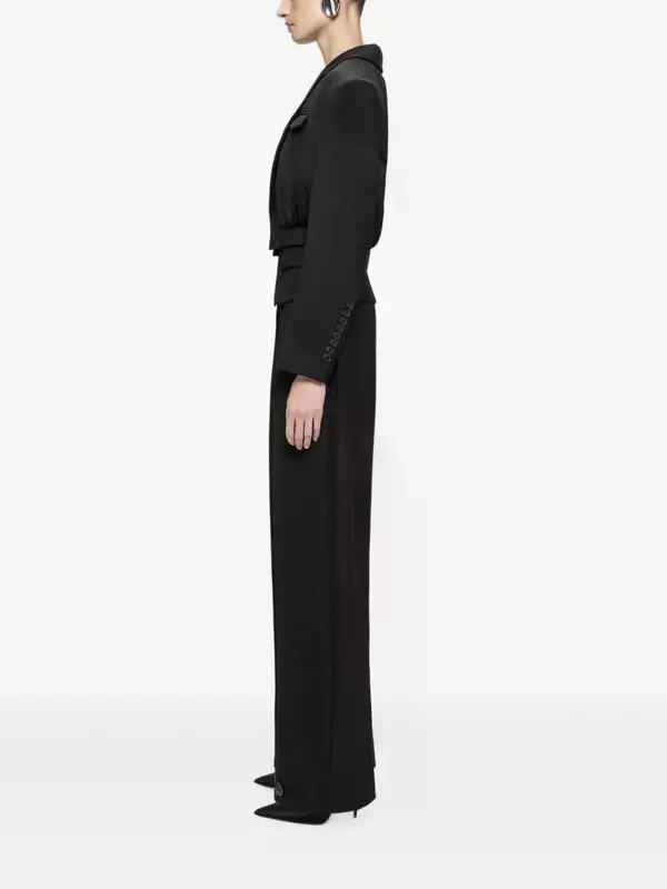NISSA Cropped Gathered Blazer
