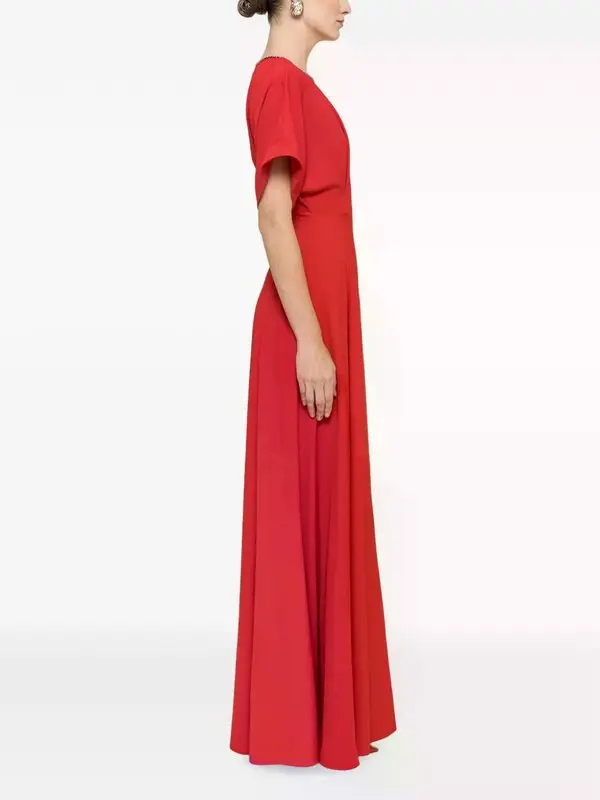 NISSA Crystal-details Maxi Dress