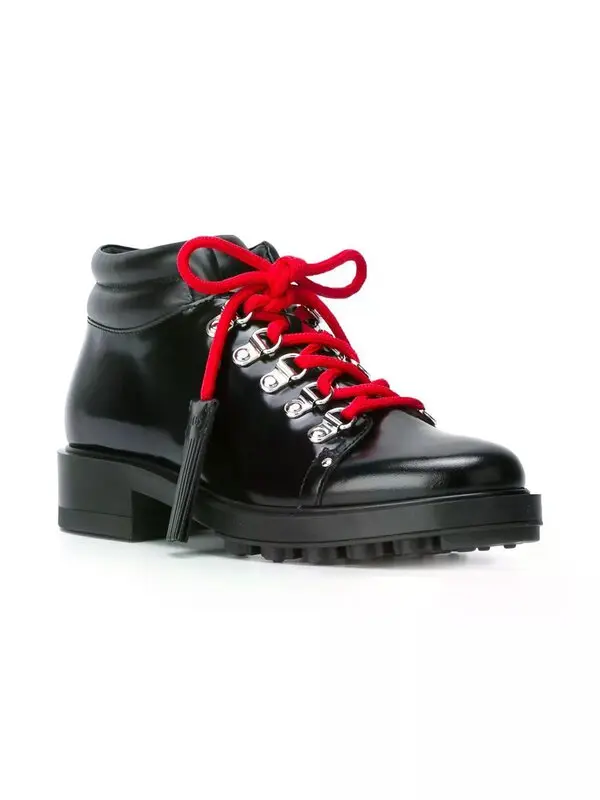 TOD'S Contrast Lace Boots