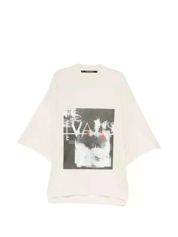 JULIUS Graphic-print T-shirt - Neutrals