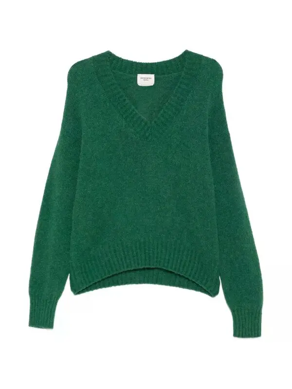 Max Mara Alpaca V-neck Sweater