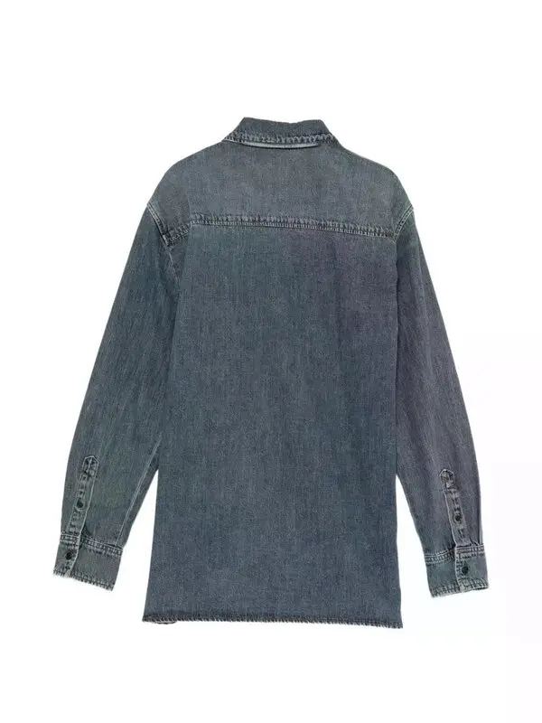 JUUN.J Ruffled Denim Shirt